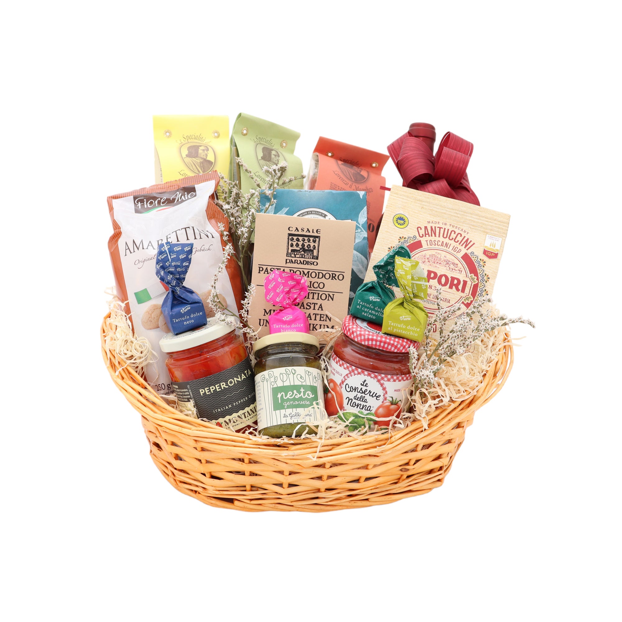 Alles Pasta Geschenkkorb: Perfektes Präsentkorb für Genießer